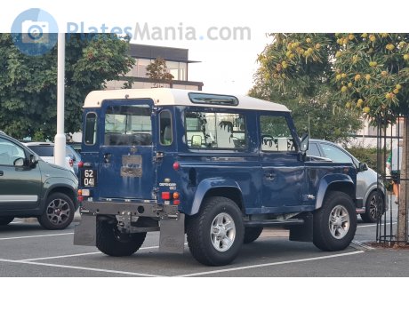 62041, Land Rover Defender , License plate of Guernsey
