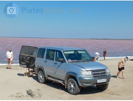 к345на48, UAZ 3163 Patriot (Lipetsk Oblast) License plate Russia