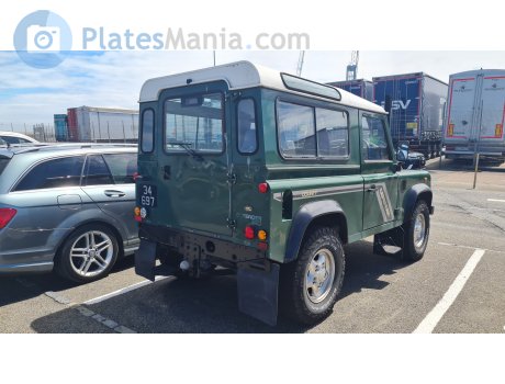 34697, Land Rover Defender , License plate of Guernsey