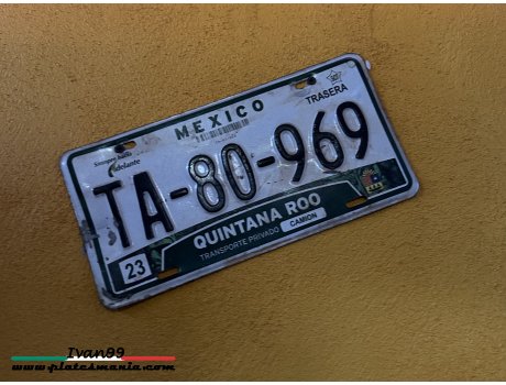 Quintana Roo License Plates Mexico Registration Plate Hi Res Stock