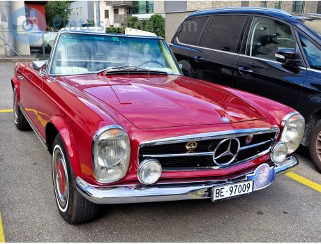 BE 97009, Mercedes-Benz SL-Klasse (Bern) License plate of Switzerland