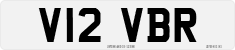 V12 VBR, Aston Martin DBS (Newcastle-upon-Tyne) License plate of the ...