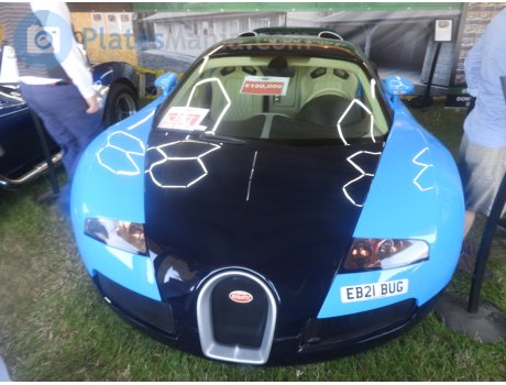 EB21 BUG, DNA Automotive (Chelmsford) License plate of the United Kingdom