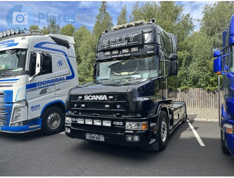 041 VZ, Scania IV-series (Tyrone) License plate of the United Kingdom