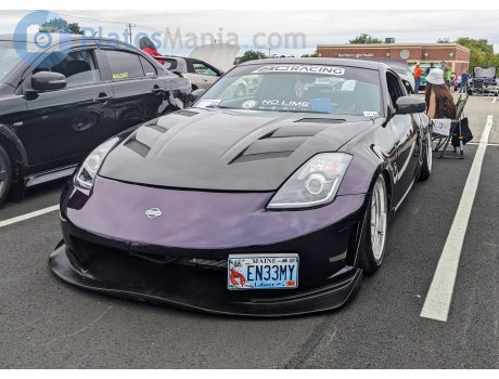 EN33MY, Nissan 350Z (Maine) License plate of the USA