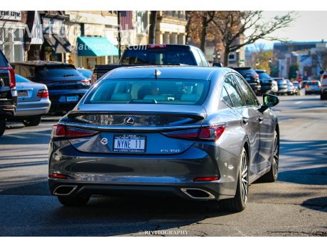 NYNE 11, Lexus ES (New York) License plate of the USA