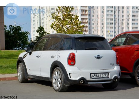 а988ет761, MINI Countryman (Rostov-on-Don Oblast) License plate Russia
