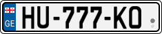 HU-777-KO, Toyota Camry , License plate of Georgia