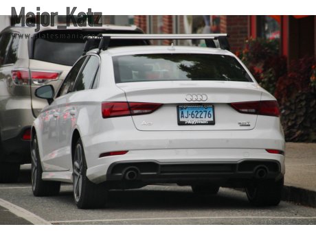AJ-62276, Audi A3 (Connecticut) License plate of the USA