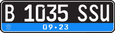 B 1035 SSU, Volvo C40 / EC40 (Jakarta, Banten (Tangerang), West Java ...