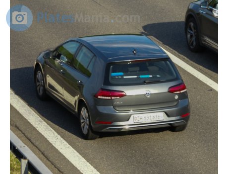 ZH 531636, Volkswagen Golf (Zurich) License plate of Switzerland