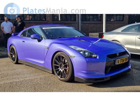 K-726-SH, Nissan GT-R , License plate of the Netherlands