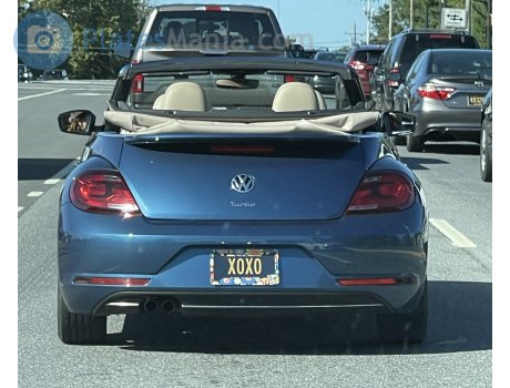 XOXO, Volkswagen Beetle (Delaware) License plate of the USA