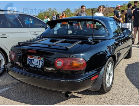 G02 7TG, Mazda MX-5/Miata (Utah) License plate of the USA