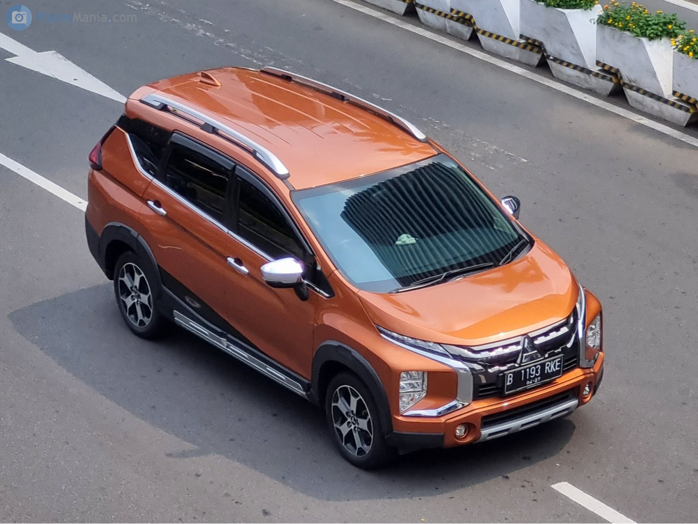 "B 1193 RKE" photos Mitsubishi Xpander. Indonesia