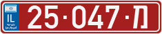 25-047-מ, SsangYong (KGM) Rexton , License plate of Israel