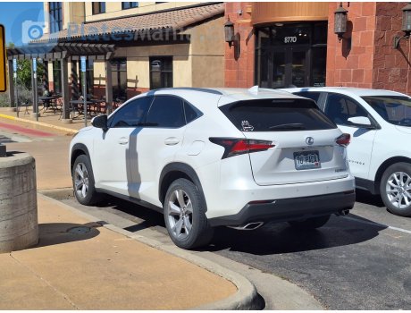 TU PACA, Lexus NX (Colorado) License plate of the USA