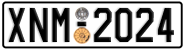 XNM-2024, Toyota Hilux (Chania) License plate of Greece