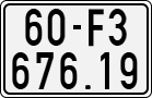 60-F3 676.19, Honda SH Series (Đồng Nai Province) License plate of Vietnam