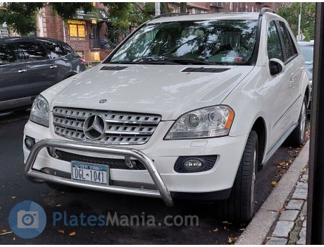 DGL-1041, Mercedes-Benz M-Klasse (New York) License plate of the USA
