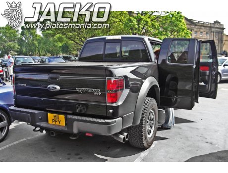 H11 PFY, Ford F-150 (Liverpool) License plate of the United Kingdom