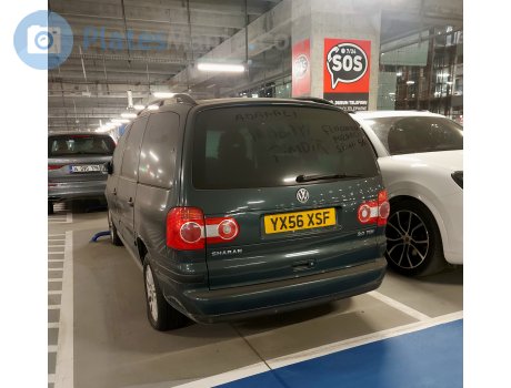 YX56 XSF, Volkswagen Sharan (Beverley) License plate of the United Kingdom