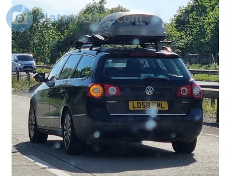 LD58 FML, Volkswagen Passat (Wimbledon) License plate of the United Kingdom