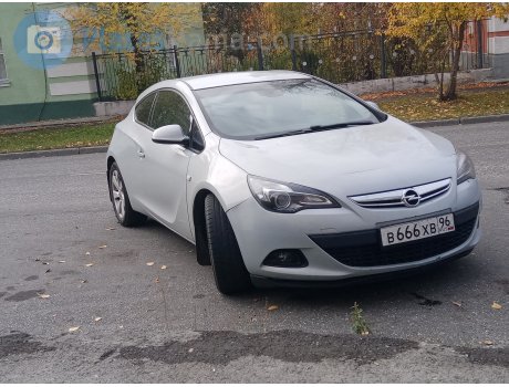 в666хв96, Opel Astra (Sverdlovsk Oblast) License plate Russia