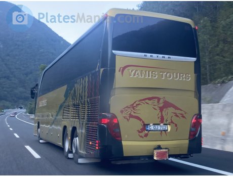 C QJ 702, Setra 400-Series (Chişinău City) License plate of Moldova