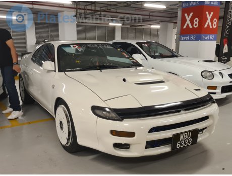 WBU 6333, Toyota Celica (Federal Territory of Kuala Lumpur) License ...