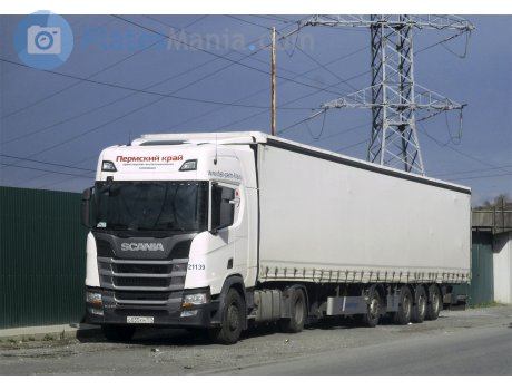 о055км159, Scania R-series (Perm Krai) License plate Russia