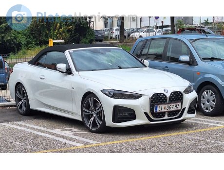 LL 367 HZ, BMW 4 Series (Linz-Land District) License plate of Austria