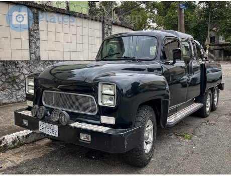 CPT-3782, Chevrolet (São Paulo) License plate of Brazil