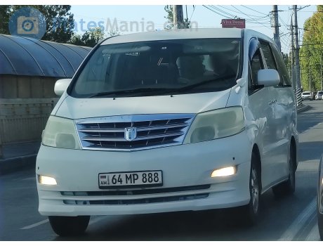 64 MP 888, Toyota Alphard , License plate of Armenia