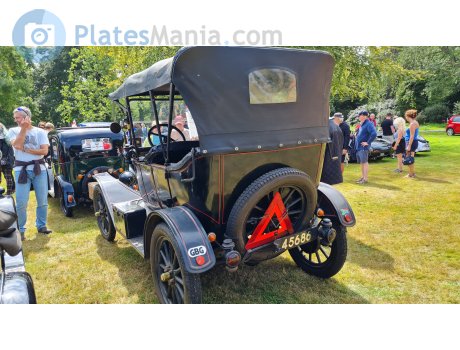 45686, Ford Model T , License plate of Guernsey
