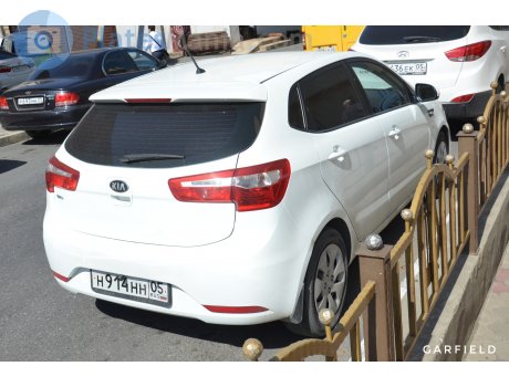 н914нн05, Kia Rio (Republic of Dagestan) License plate Russia