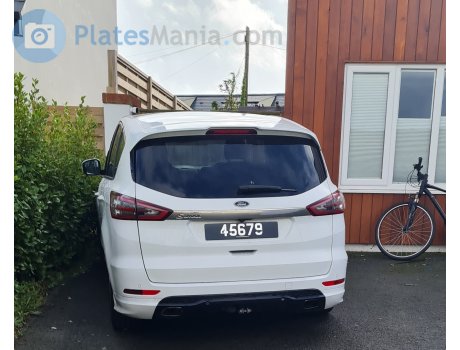 45679, Ford S-Max , License plate of Guernsey