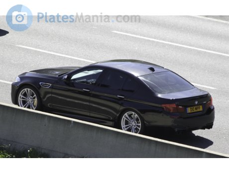 D10 MPP, BMW M5 (Luton) License plate of the United Kingdom