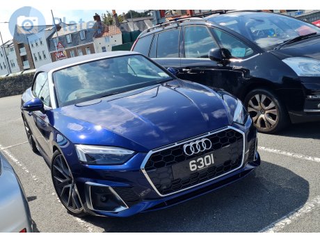 6301, Audi A5 , License plate of Guernsey