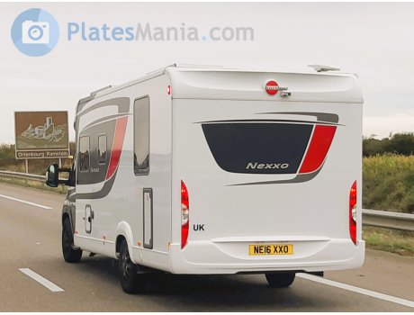 NE16 XXO, Bürstner Nexxo (Newcastle-upon-Tyne) License plate of the ...