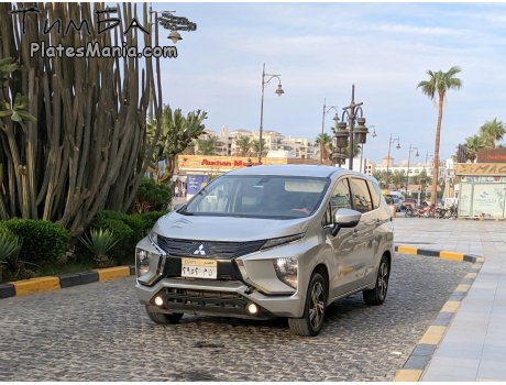 ‎٢٩٥٢‎ ‎ن م‎, Mitsubishi Xpander (Giza Governorate) License plate of Egypt