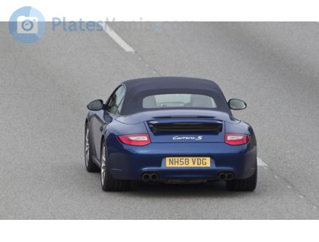 NH58 VDG, Porsche 911 (Newcastle-upon-Tyne) License plate of the United ...