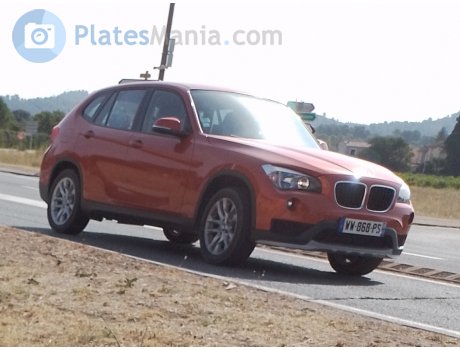 WW-868-PS, BMW X1 (Bas-Rhin) French license plate