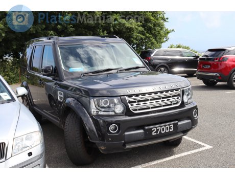 27003, Land Rover Discovery , License plate of Guernsey