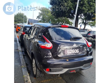 62606, Nissan Juke , License plate of Guernsey