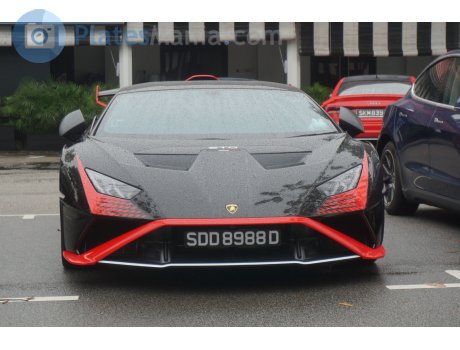 SDD 8988 D, Lamborghini Huracán , License plate of Singapore