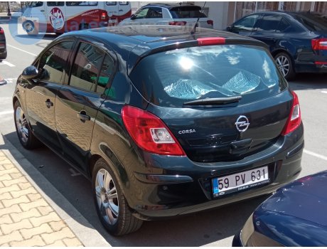 59 PV 631, Opel Corsa (Tekirdağ) License plate of Turkey