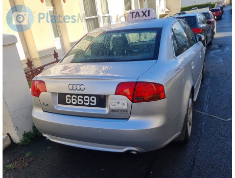 66699, Audi A4 , License plate of Guernsey