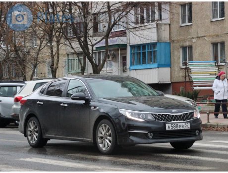 а588ев57, KIA Optima (Oryol Oblast) License plate Russia