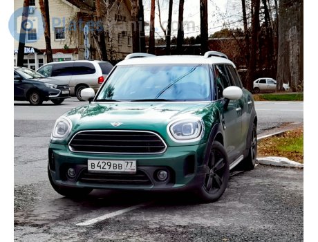 в429вв77, MINI Countryman (Moscow City) License plate Russia